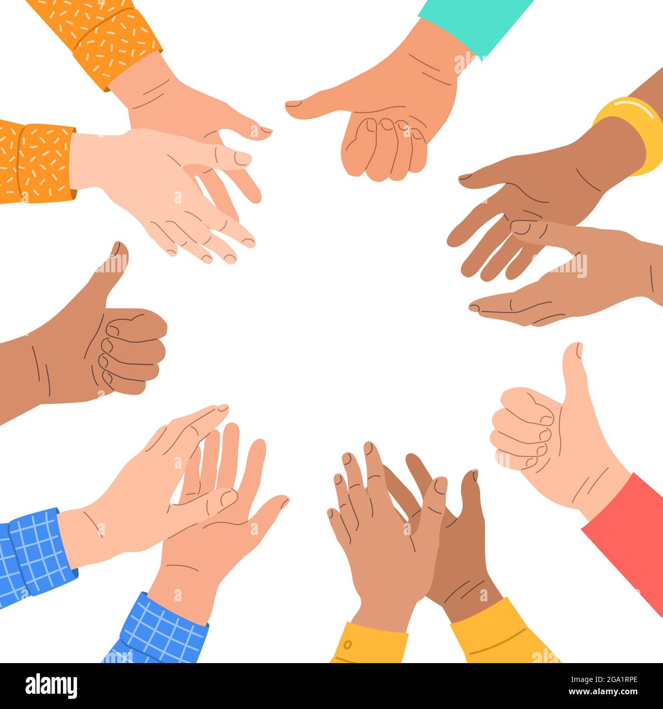 Cartoon woman clapping hands hi-res stock photography and images - Alamy