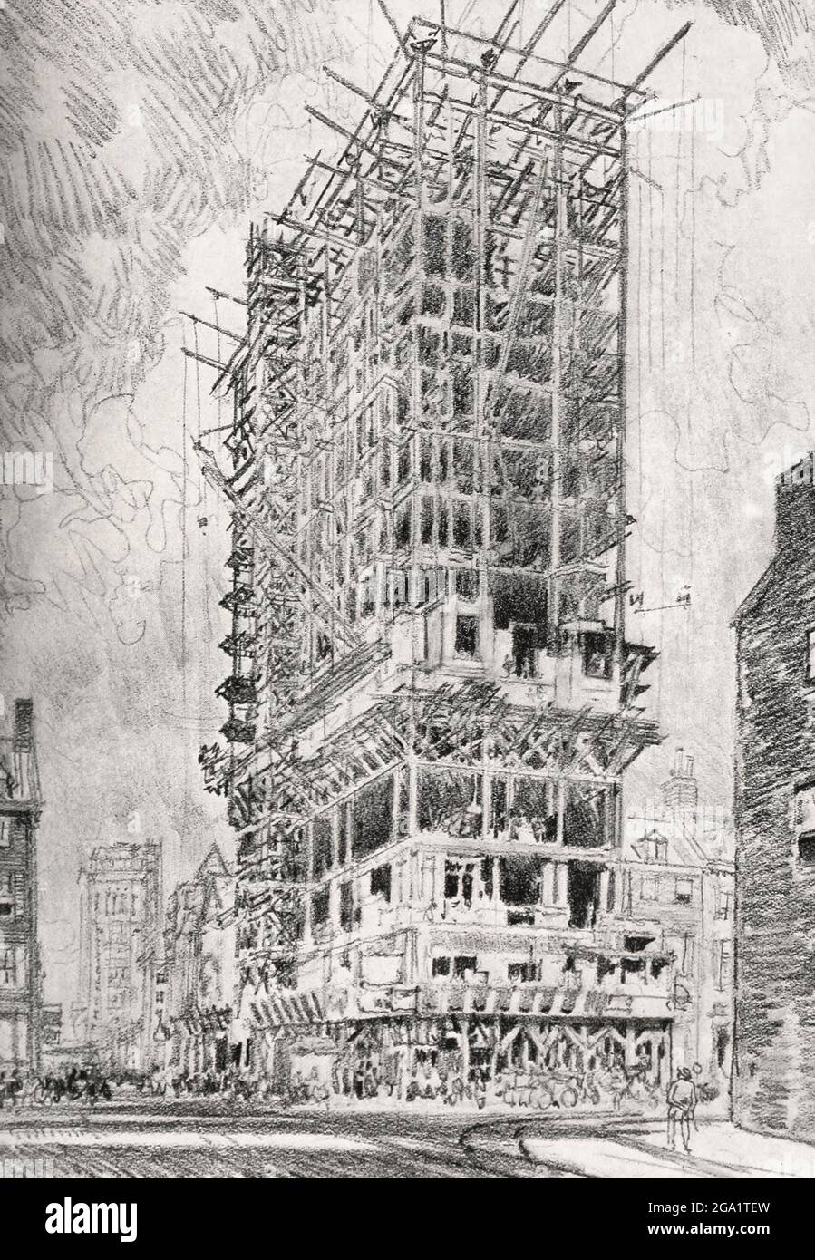 The New House under Construction in Philadelphia, Pennsylvania ...