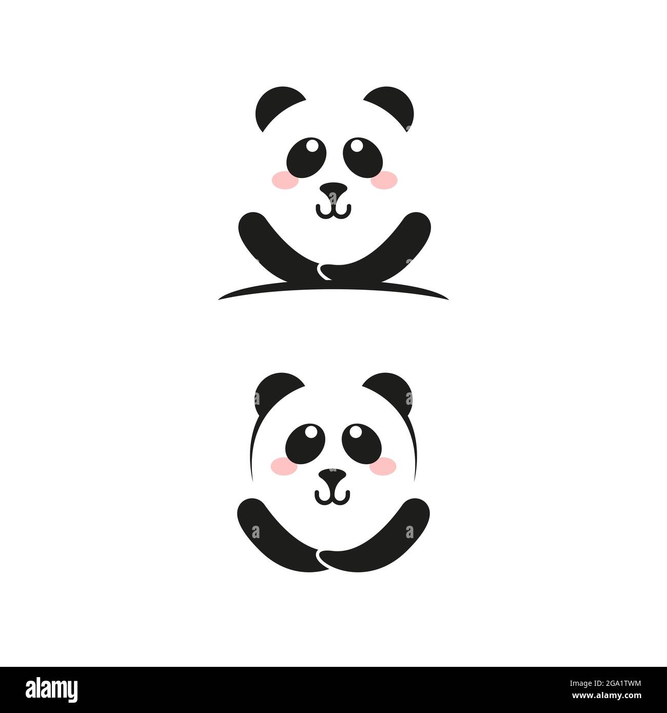 Giant panda cartoon illustration hi-res stock photography and images ...