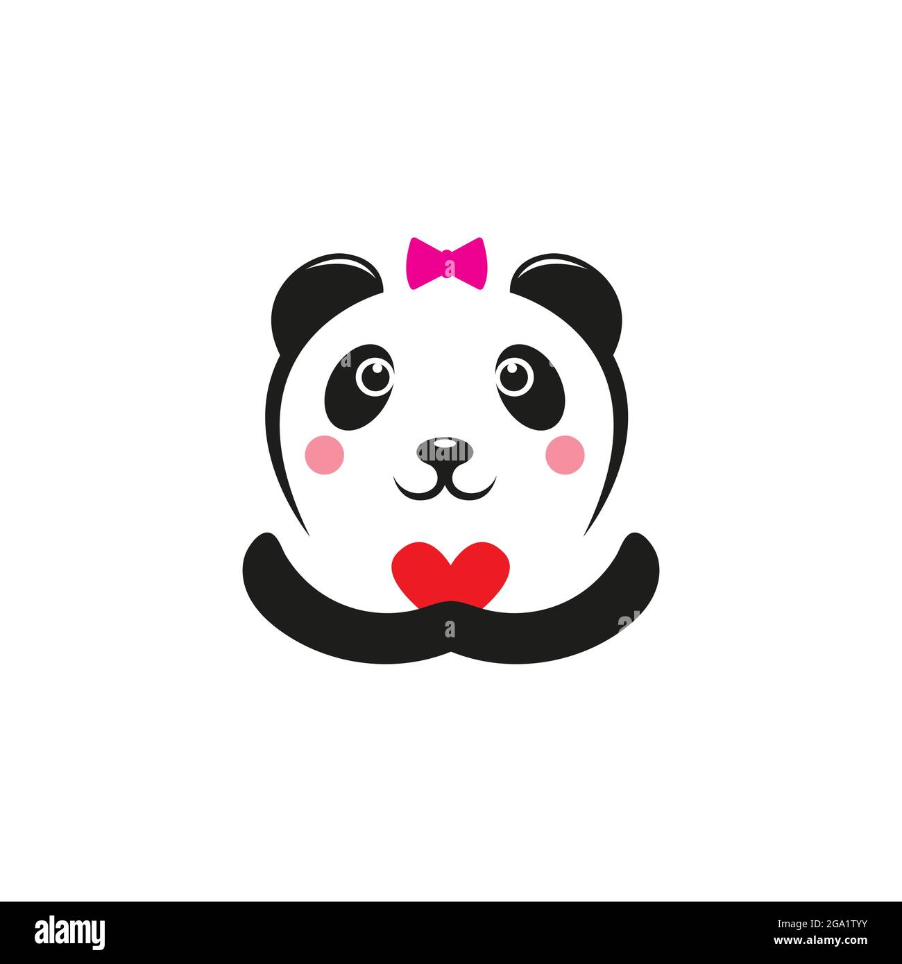 Panda icon Template vector illustration design Stock Vector Image & Art ...