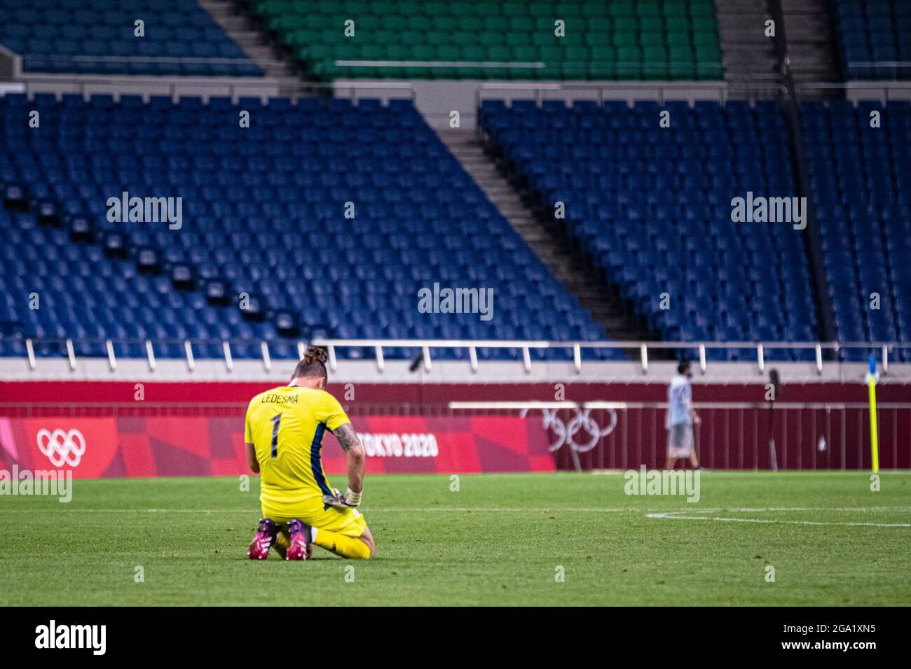 Tokyo, Japan. 28th July 2021. Olympic Games: Football, ARG v ESP ...