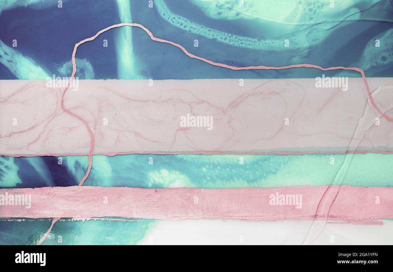 modern art background. abstract epoxy resin painting. Liquid flow ...