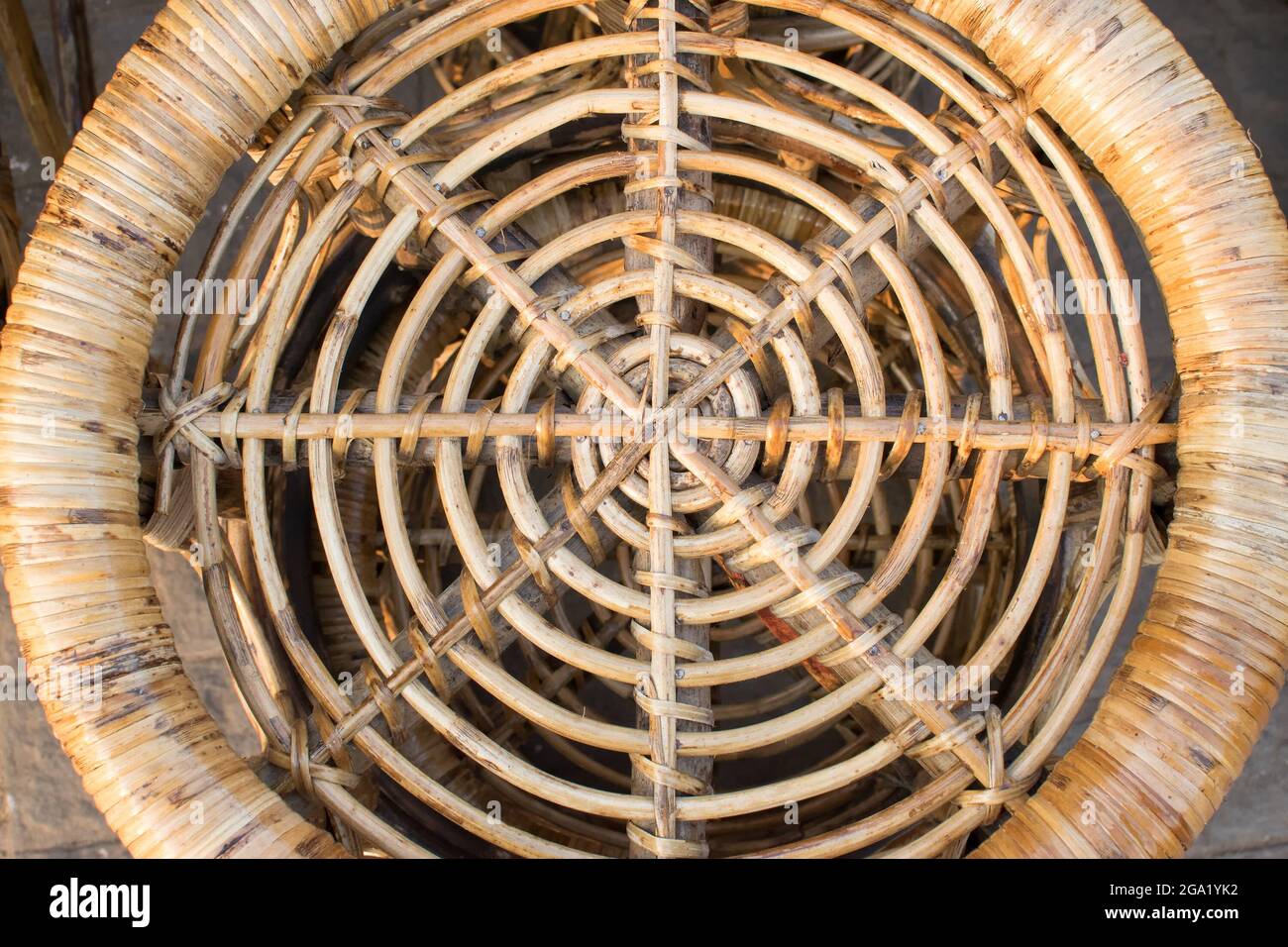 Cane furnitures , sofas made of cane, handicrafts on display during the ...