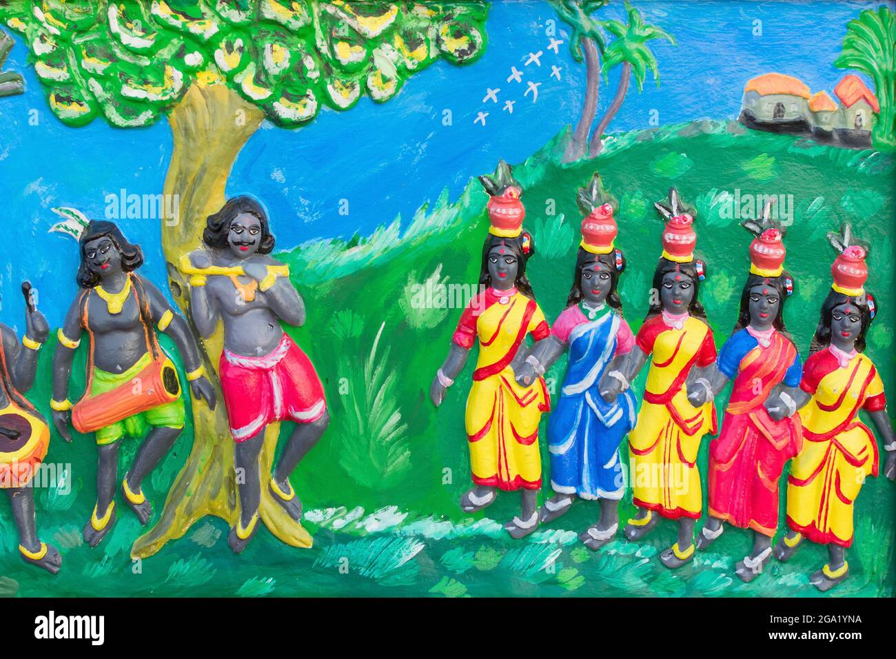 Artwork on Santhal Tribal - handicraft, on display during Handicraft ...