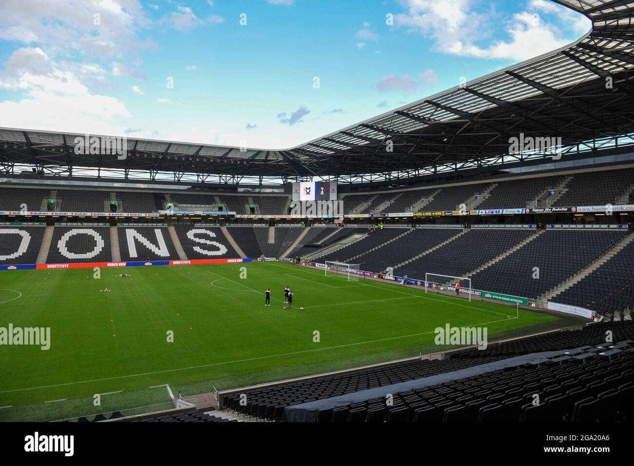 general view inside the stadium during the pre season friendly between ...