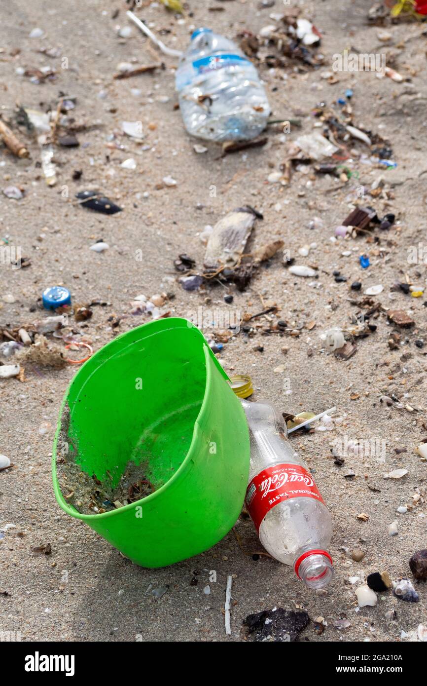 Coca cola beach rubbish hi-res stock photography and images - Alamy