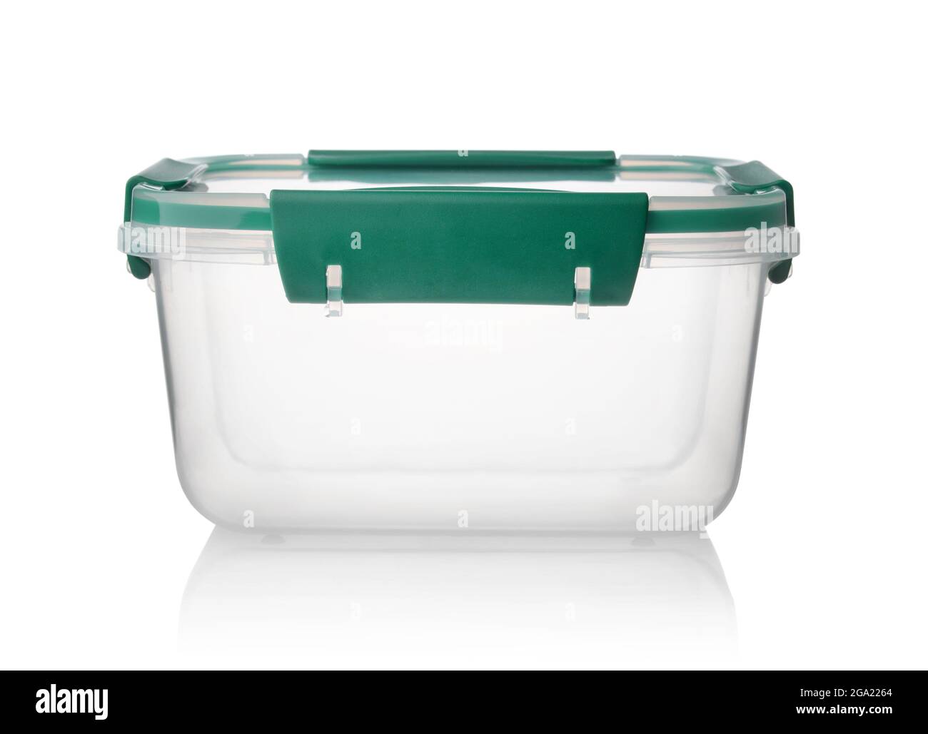 Closed plastic food container isolated on white Stock Photo - Alamy