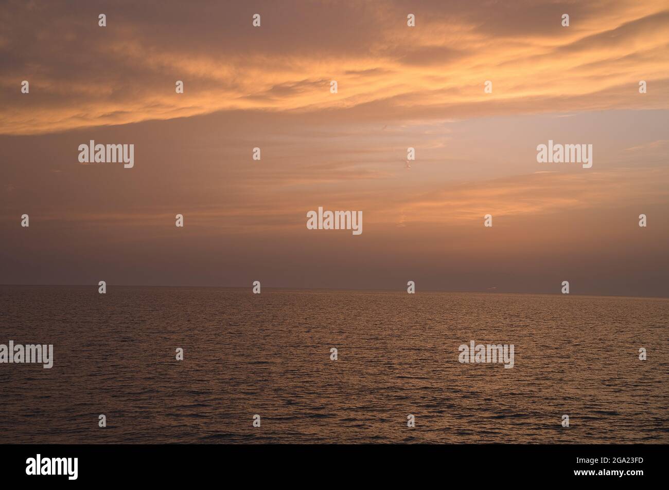 beautiful orange sunset in the city of Sochi in April Stock Photo - Alamy