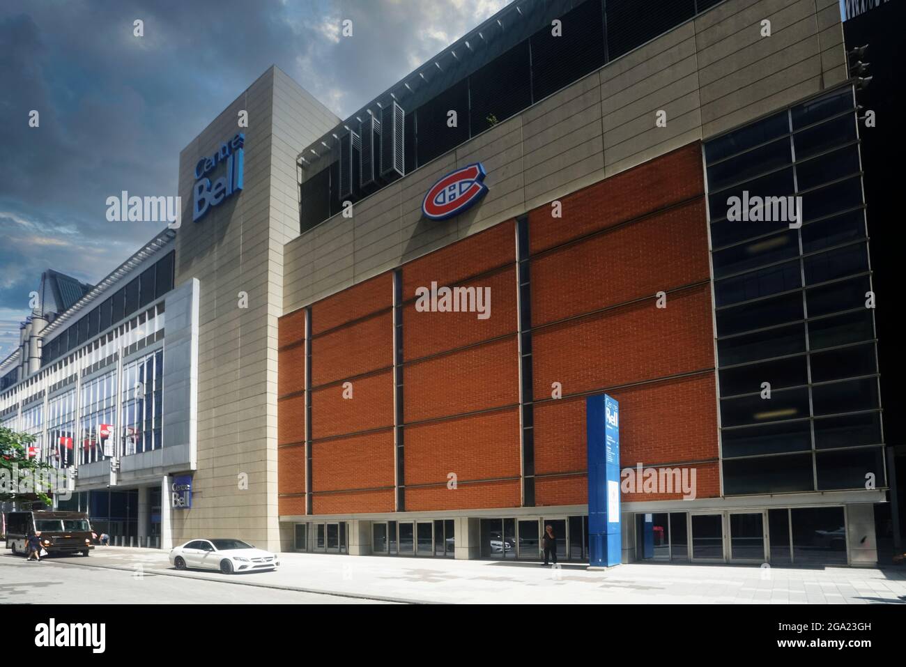 Montreal,Quebec,Canada,July 23, 2021.Bell Centre hockey arena.Mario ...