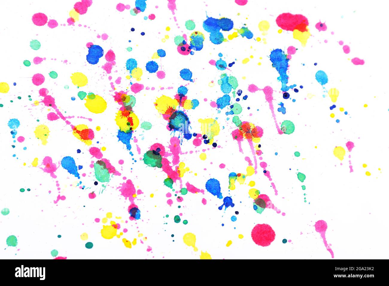 Colorful splashes of paint as background Stock Photo - Alamy