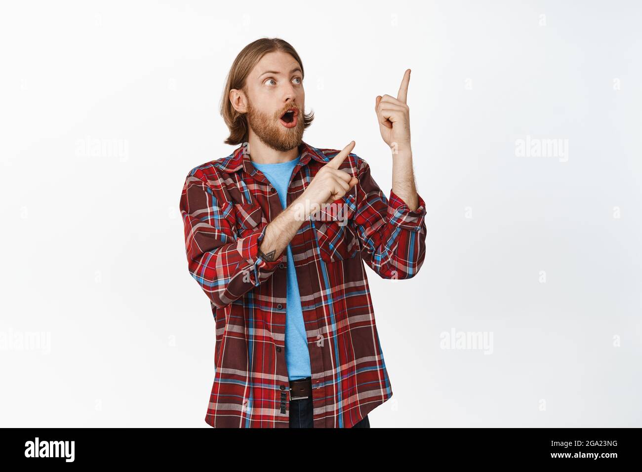 Smiling blond guy say hi-res stock photography and images - Alamy