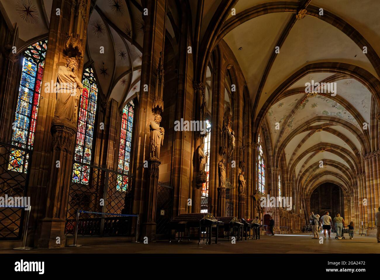 STRASBOURG, FRANCE, June 23, 2021 : Visiting Strasbourg Cathedral. The ...