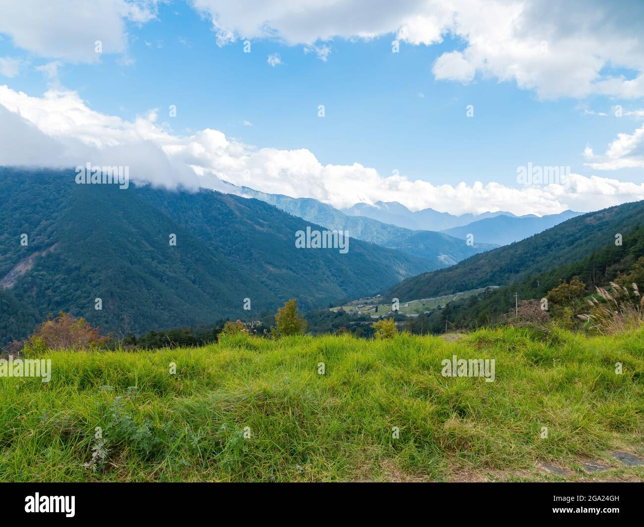 Autumn landscape in Wuling Farm at Taichung, Taiwan Stock Photo - Alamy