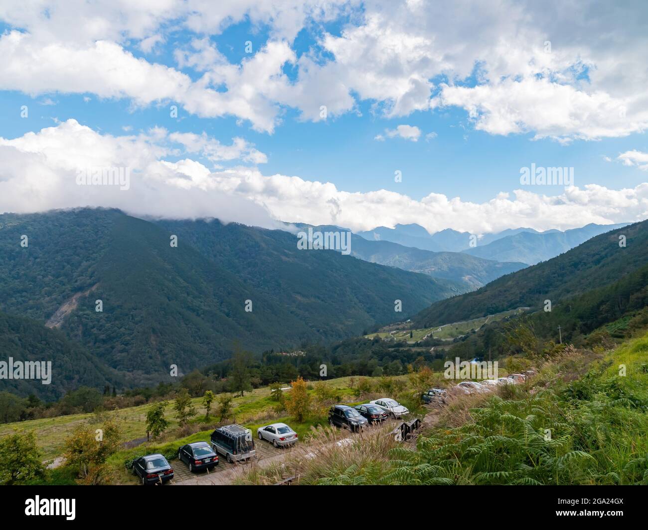 Autumn landscape in Wuling Farm at Taichung, Taiwan Stock Photo - Alamy