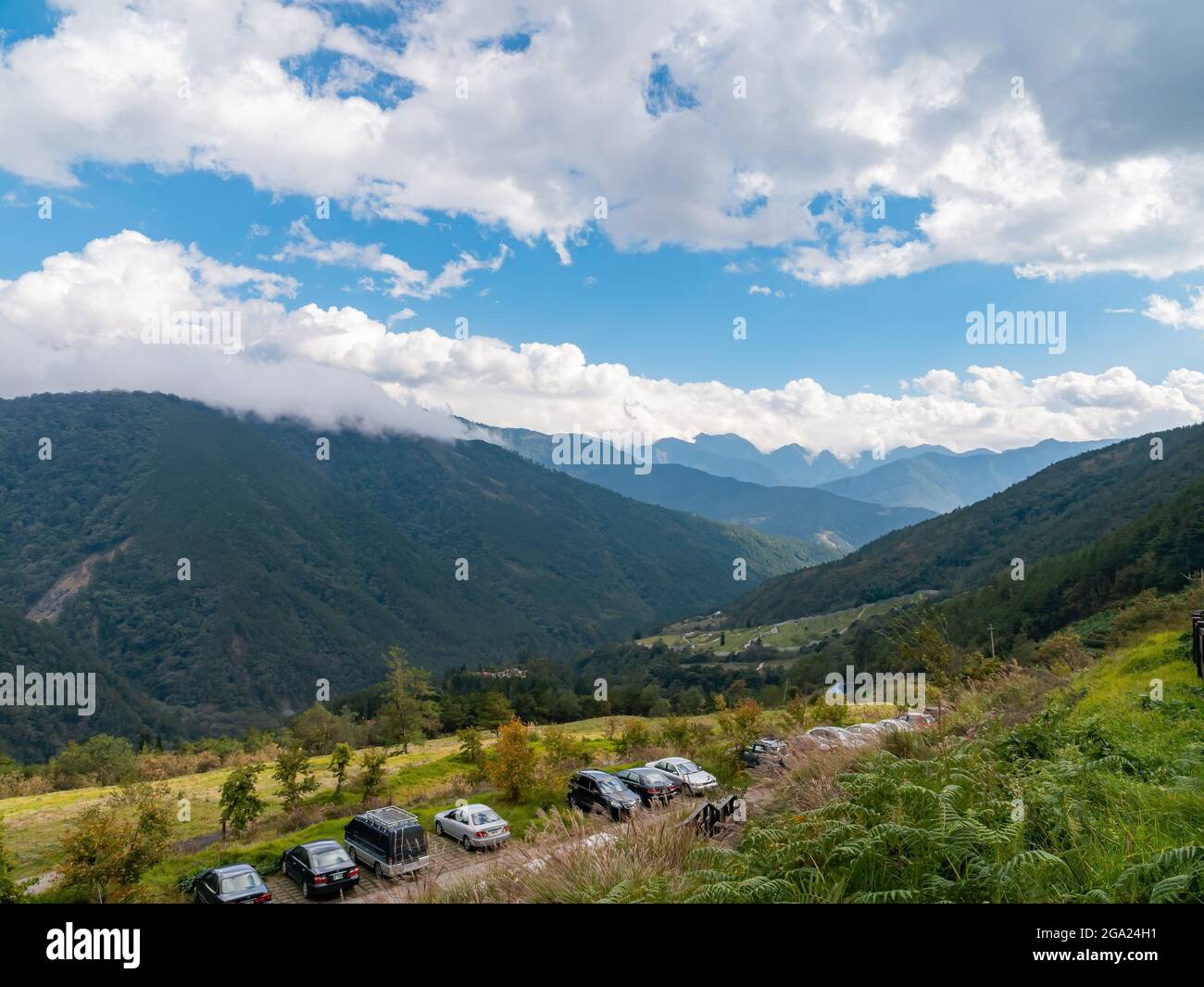 Autumn landscape in Wuling Farm at Taichung, Taiwan Stock Photo - Alamy