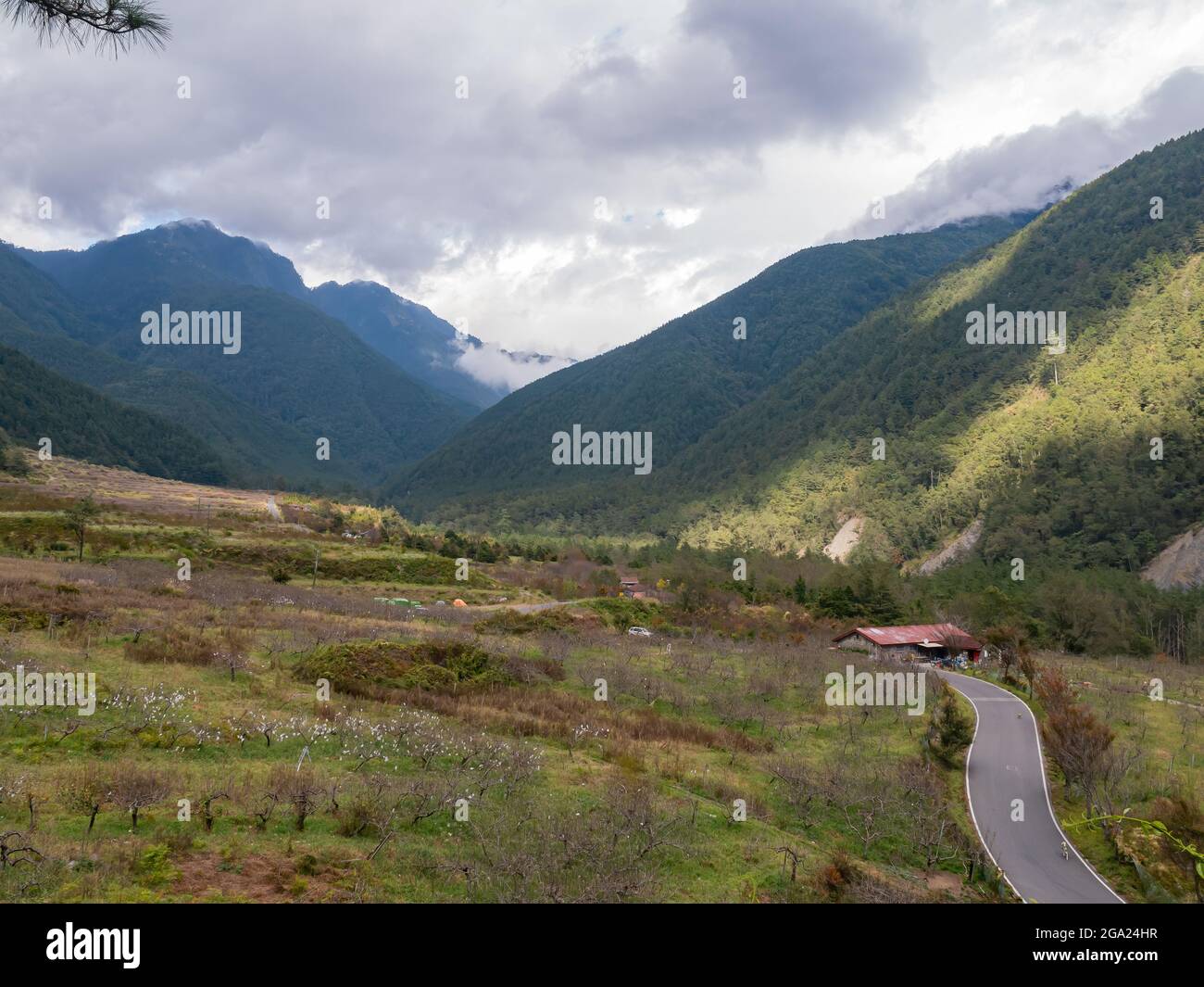 Autumn landscape in Wuling Farm at Taichung, Taiwan Stock Photo - Alamy