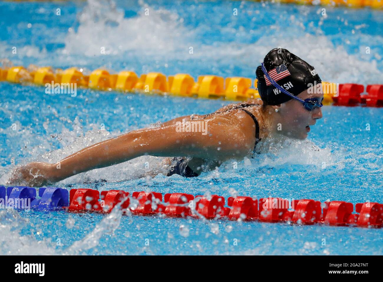 Tokyo, Kanto, Japan. 28th July, 2021. Alex Walsh (USA) competes in the ...