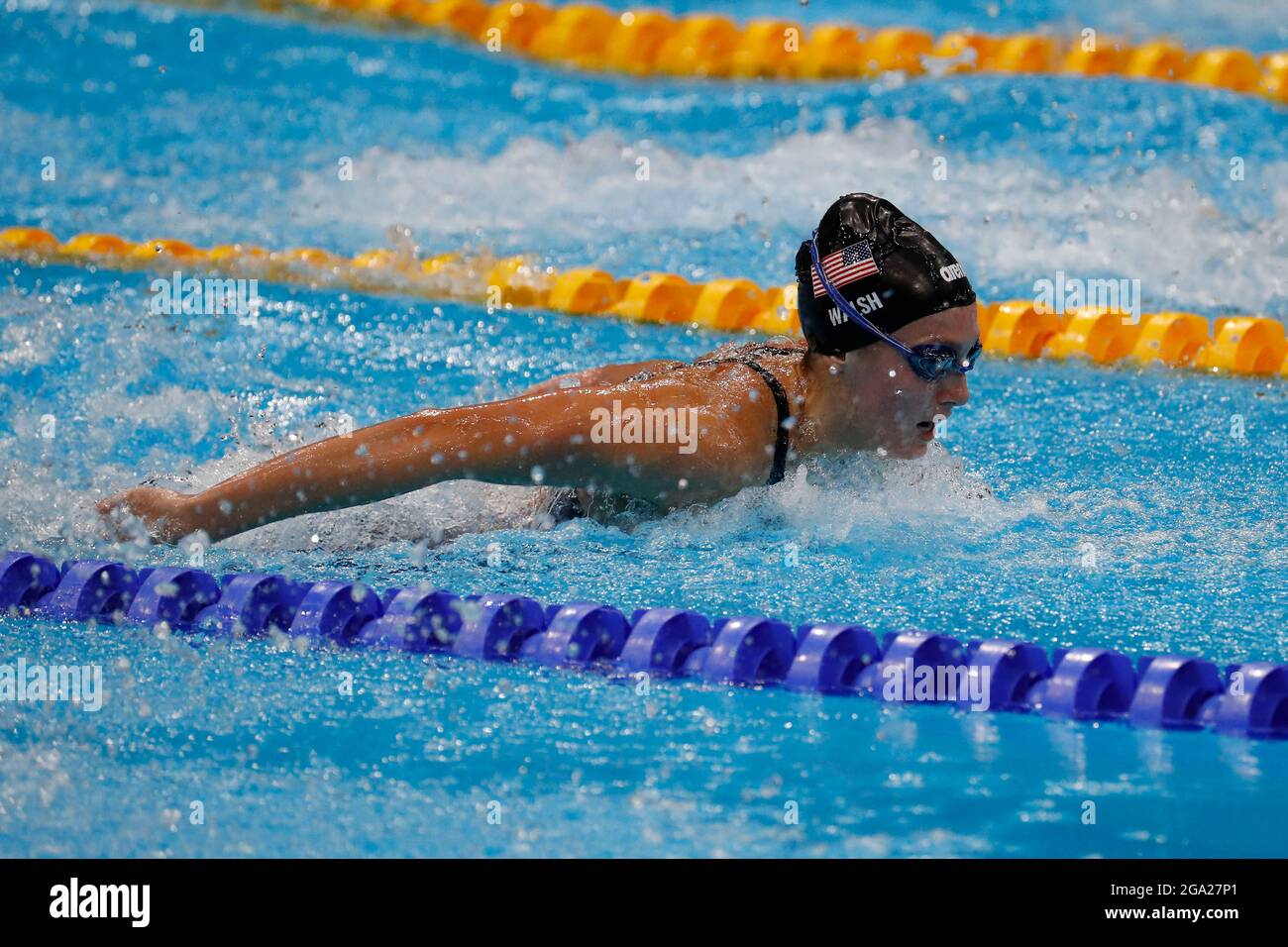 Tokyo, Kanto, Japan. 28th July, 2021. Alex Walsh (USA) competes in the ...