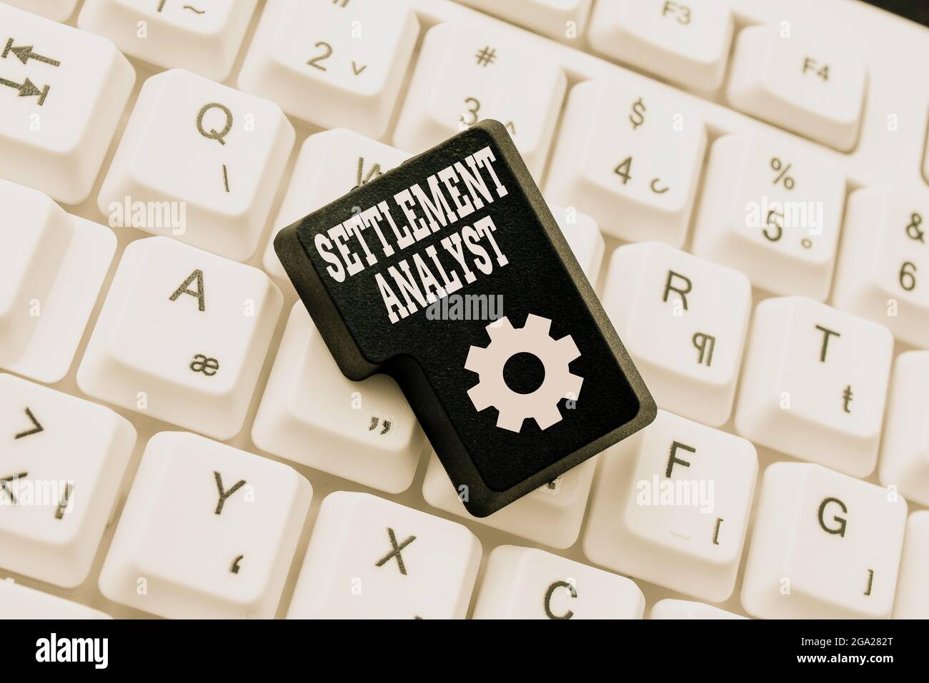 Sign Displaying Settlement Analyst Internet Concept Negotiate