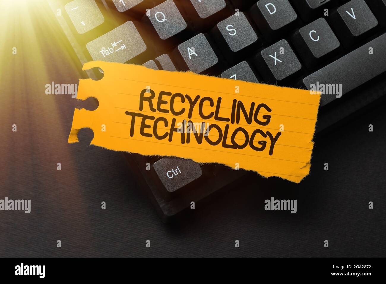 Handwriting text Recycling Technology. Business concept the methods for ...