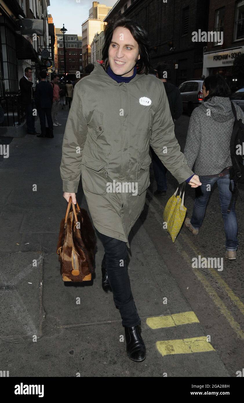 London, UK. Noel Fielding spotted walking along Greek Street in Soho ...