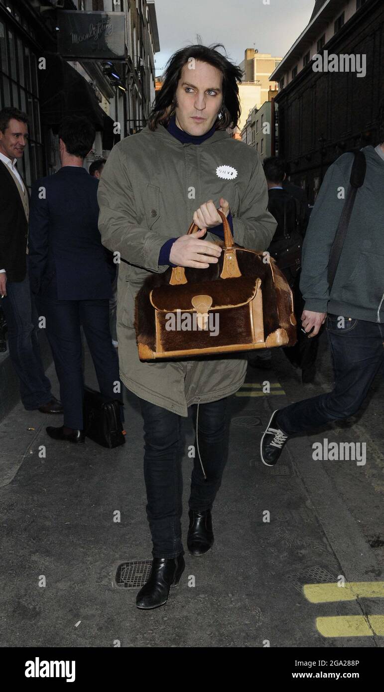 London, UK. Noel Fielding spotted walking along Greek Street in Soho ...