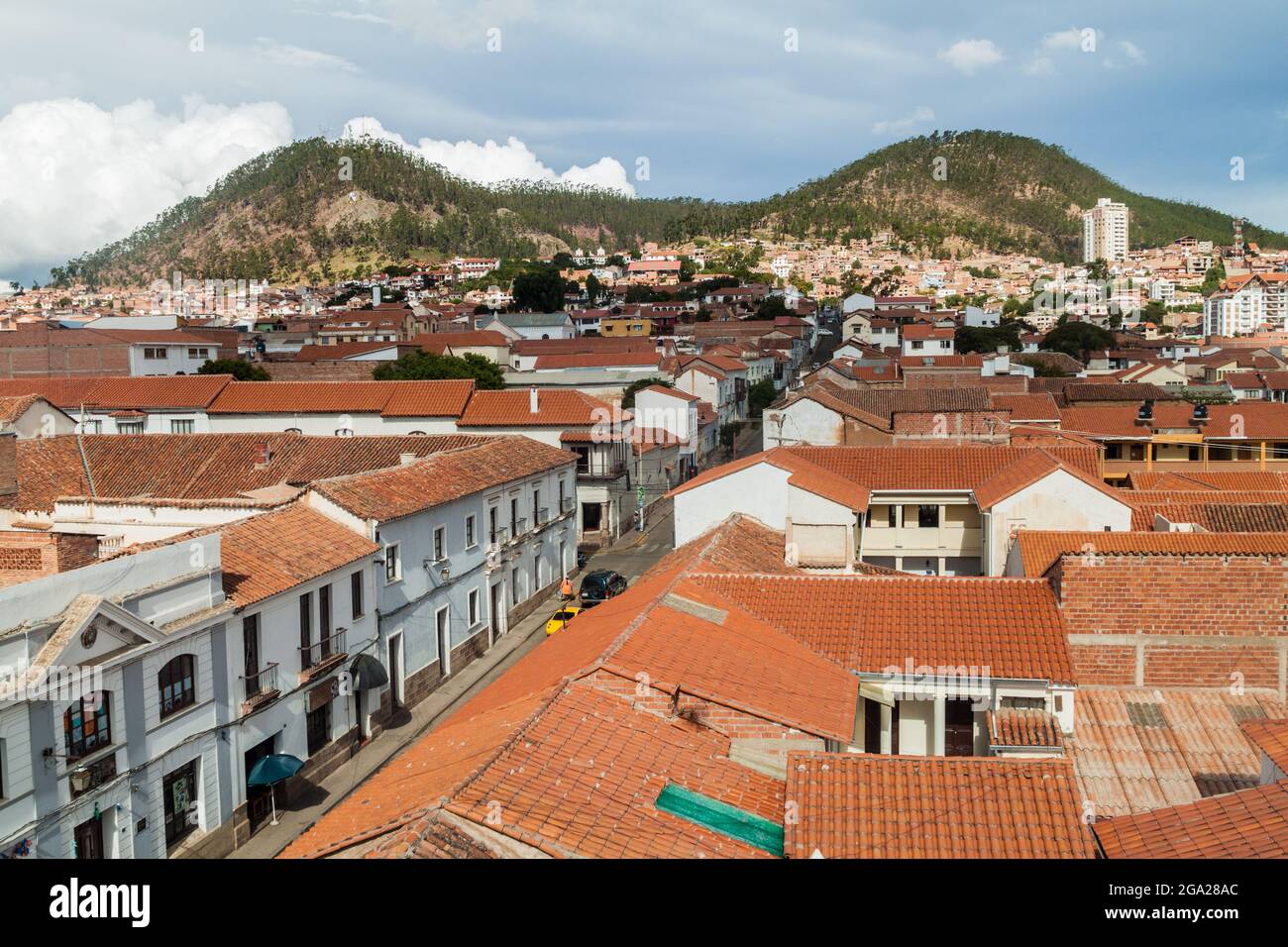 Aerial view of Sucre, capital of Bolivia Stock Photo - Alamy