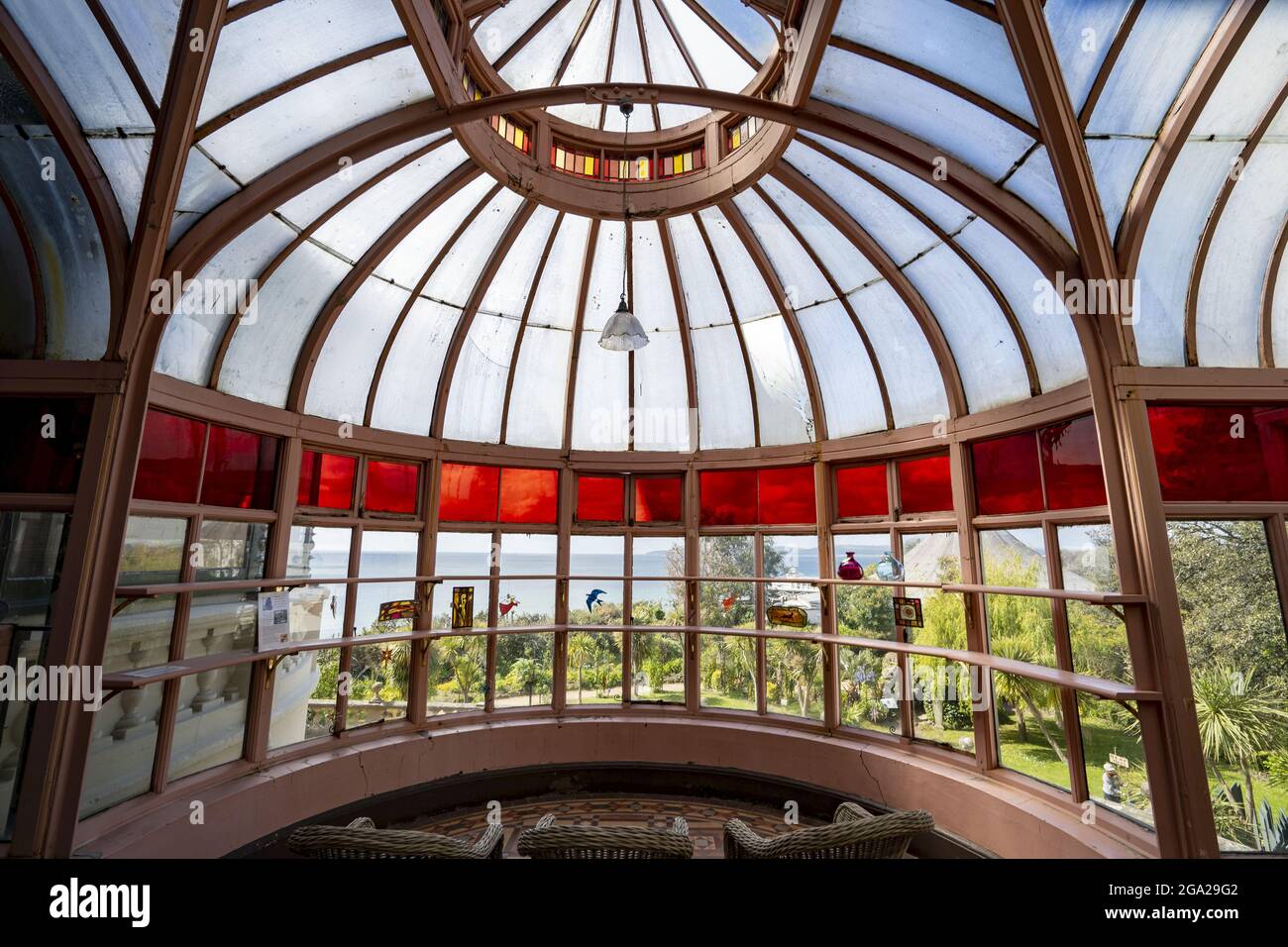 Bay window overlooking Bournemouth Beach, Russell Cotes Art Gallery and ...