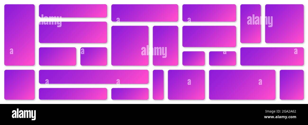 Modern colorful paper banners with violet and magenta gradient ...