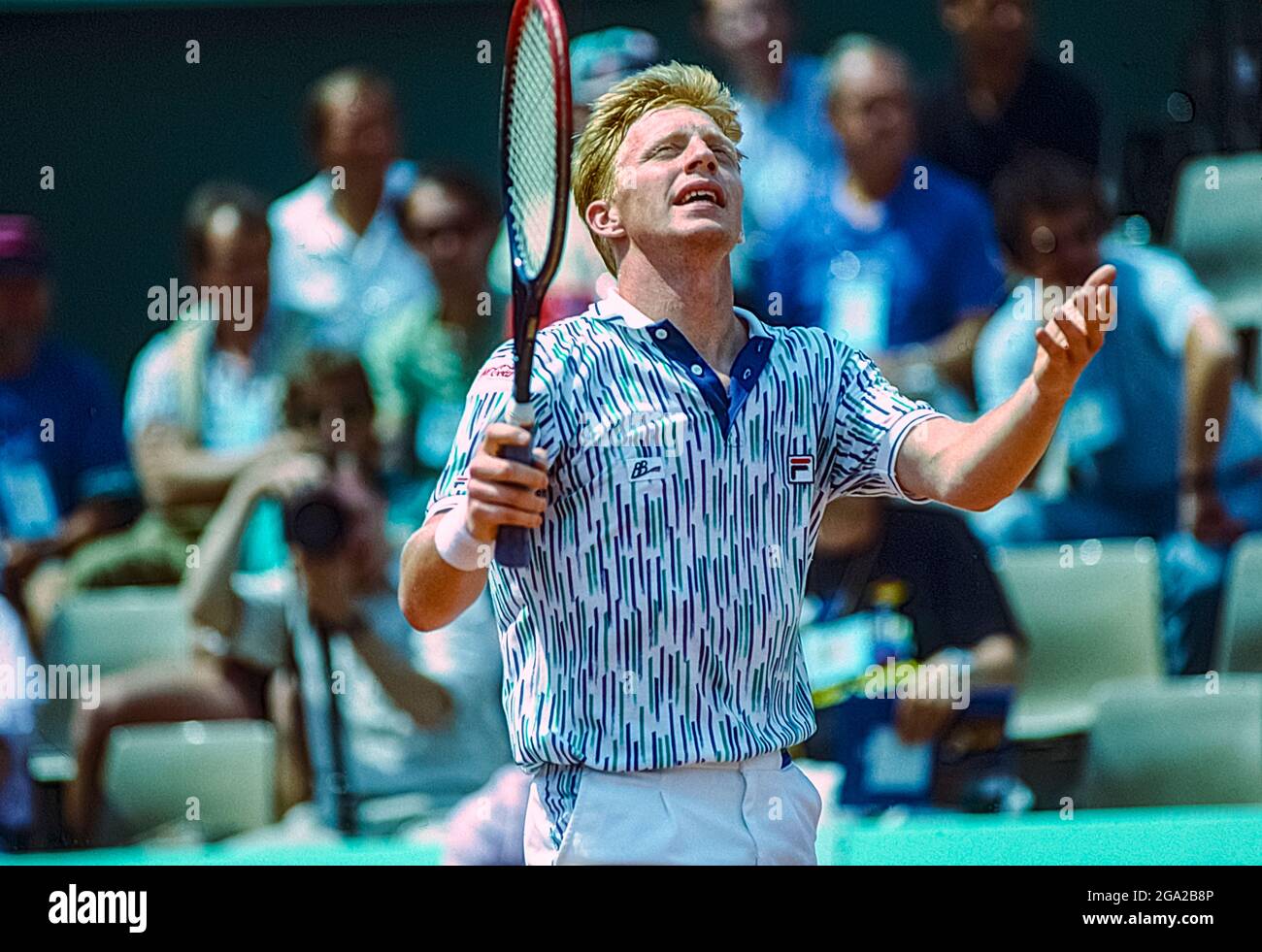 Boris Becker (GER) competing at the 1989 French Open Stock Photo - Alamy