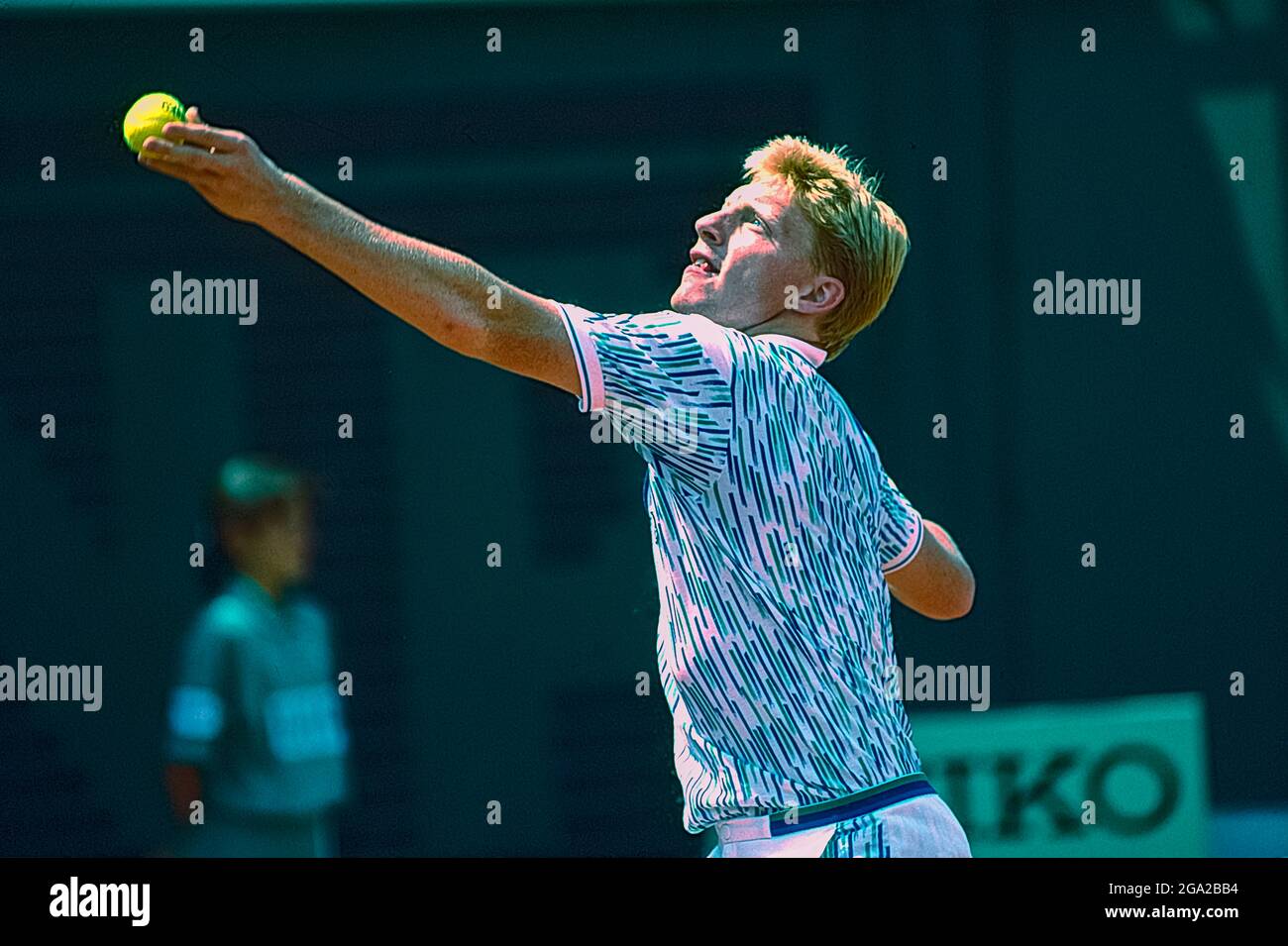 Boris Becker (GER) competing at the 1989 French Open Stock Photo - Alamy