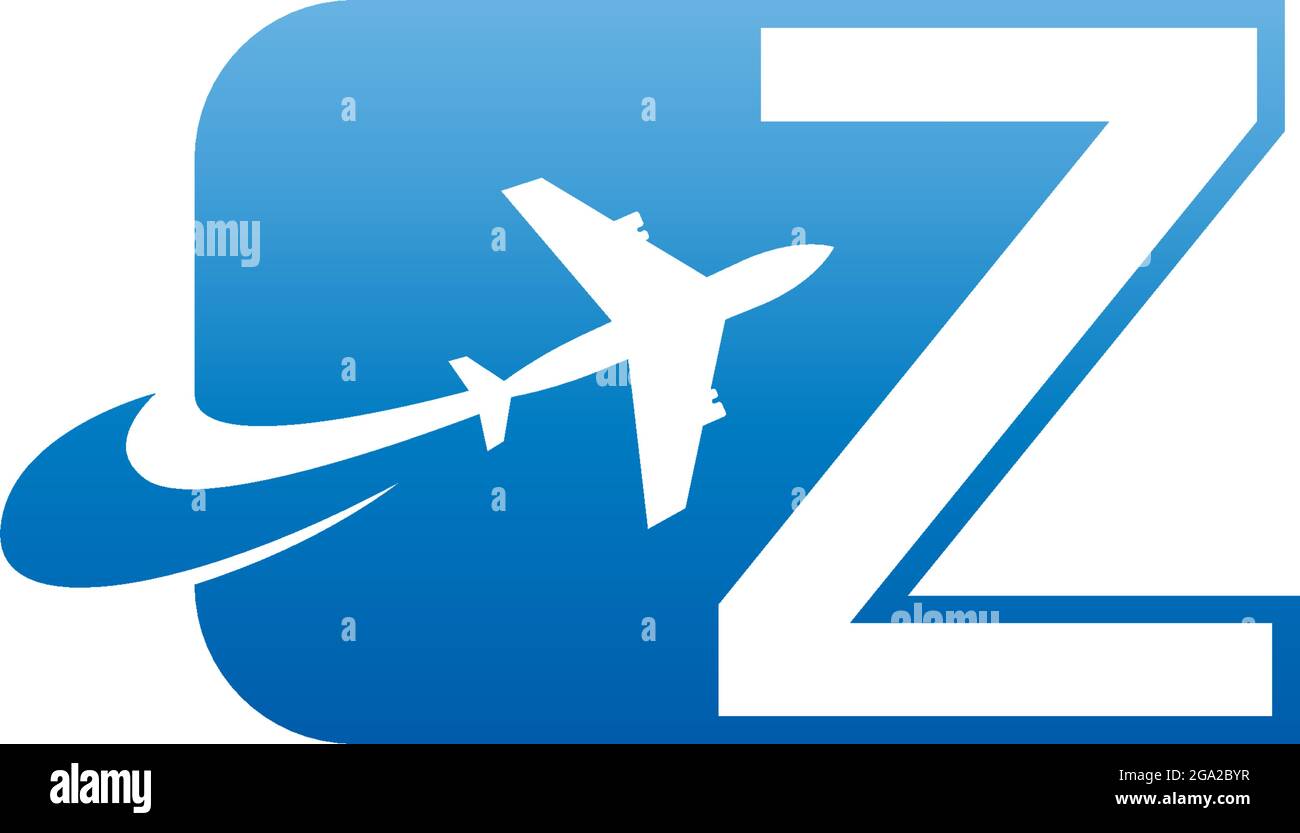 Letter Z with plane logo icon design vector illustration Stock Vector ...