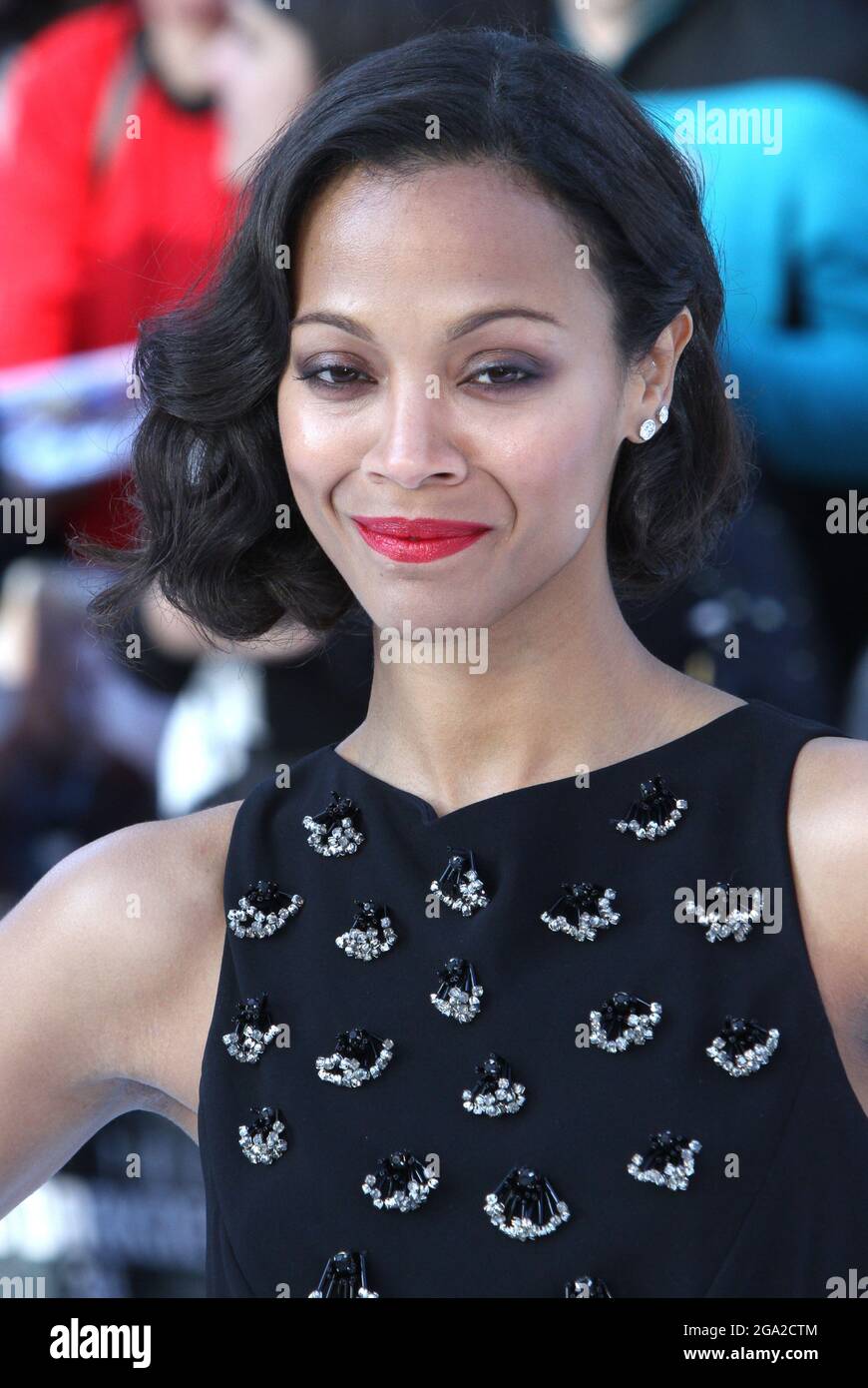 London. UK. Zoe Saldana at the Star Trek Into Darkness World Premiere ...