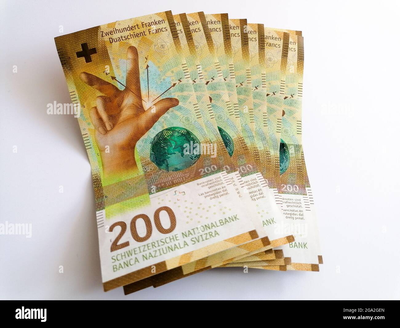 Swiss francs stack hi-res stock photography and images - Alamy