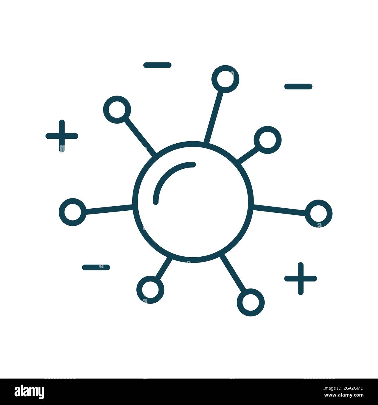 Vaccination and immunization line icon. Symbol isolated Stock Vector ...