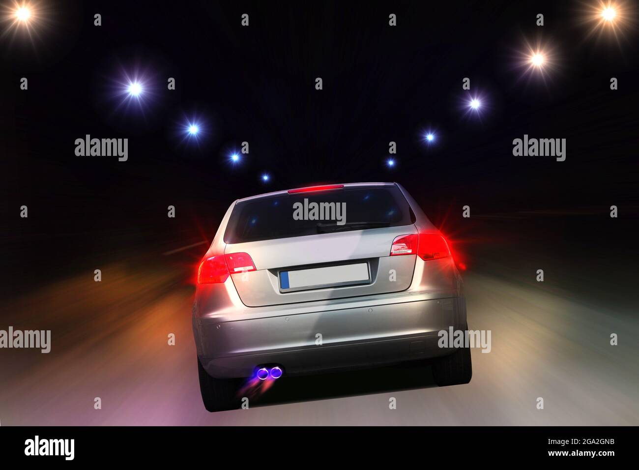 Futuristic illustration of a car in a cyberspace Stock Photo - Alamy