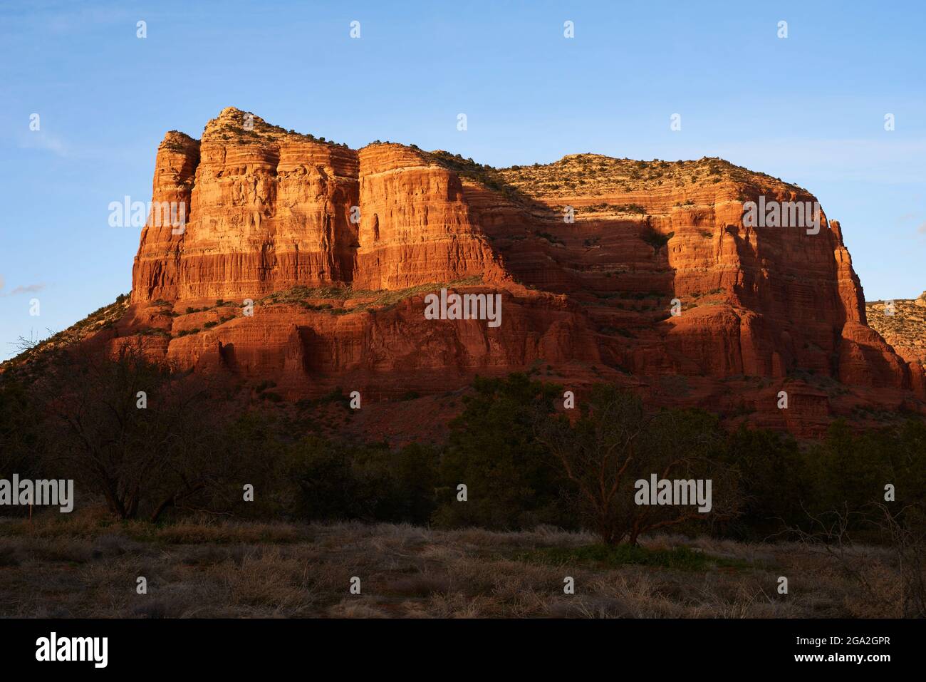 Sunset on Courthouse Butte; Sedona, Arizona, United States of America ...