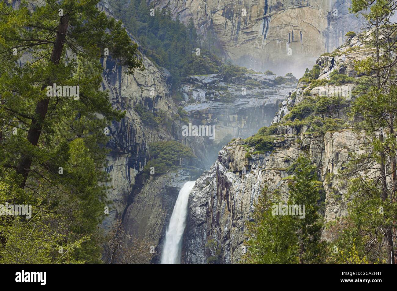 Yosemite Falls in Yosemite National Park; California, United States of ...