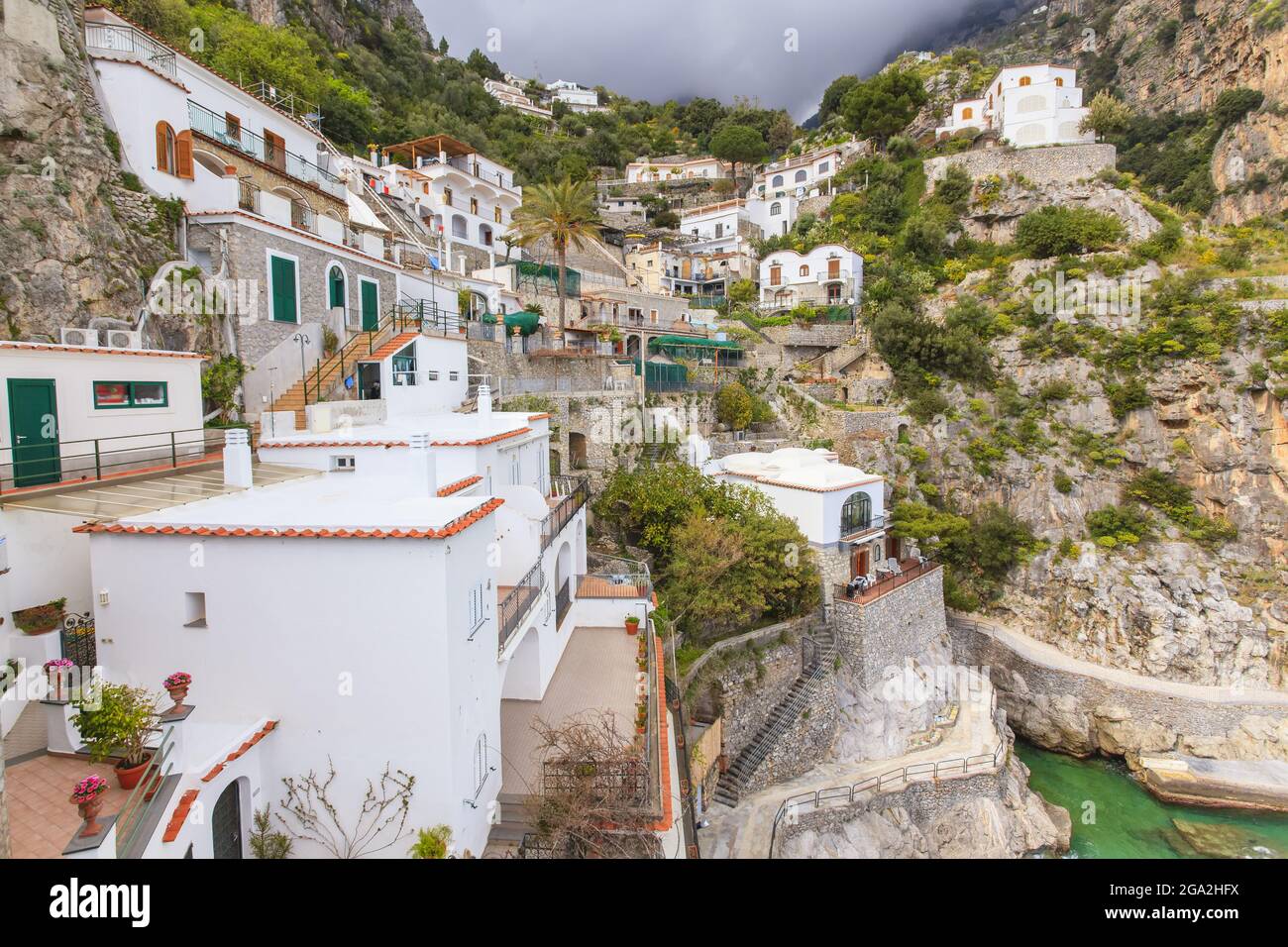 Amalfi coast italy praiano hi-res stock photography and images - Alamy