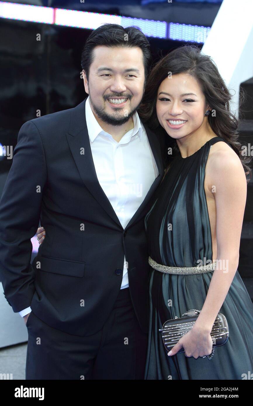 London. UK. Director Justin Lin and wife Jenna Dewan-Tatum at the World ...
