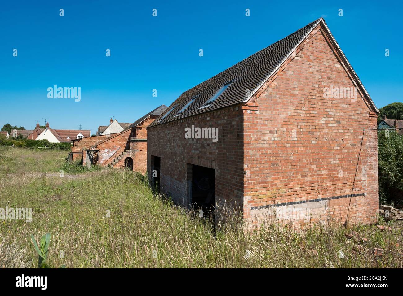 Old brick farm building ready for renovation Stock Photo - Alamy
