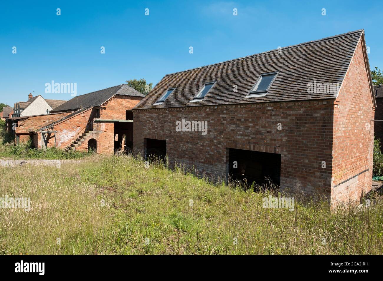Old brick farm building ready for renovation Stock Photo - Alamy