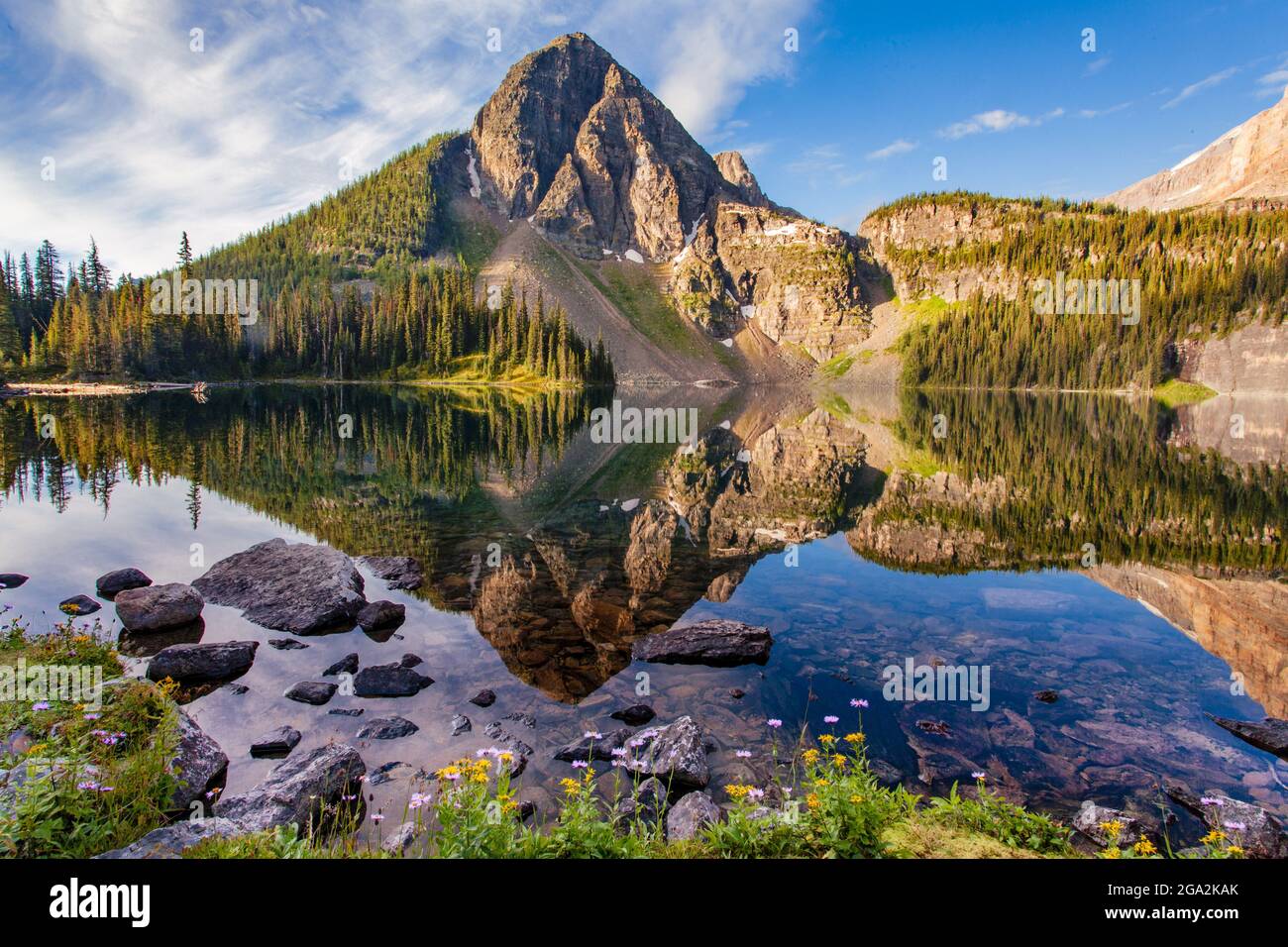 Morning at Egypt Lake, Banff National Park; Alberta, Canada Stock Photo ...