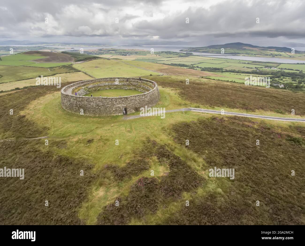 Grianan of aileach aerial hi-res stock photography and images - Alamy