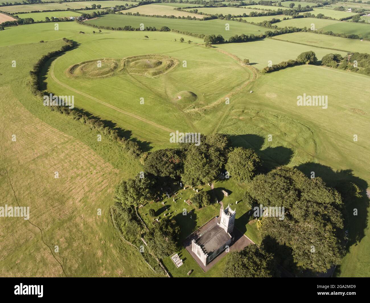Ancient burial mounds aerial hi-res stock photography and images - Alamy