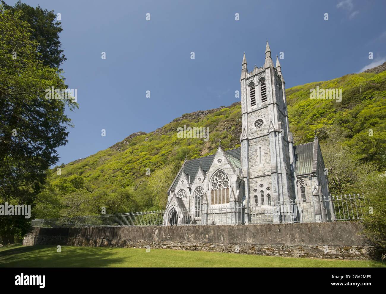 Kylemore Gothic Church in Connemara, built in memory of the deceased ...