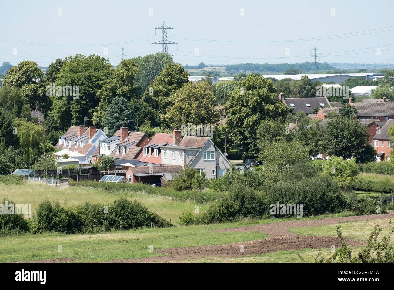 Houses in a country setting Stock Photo - Alamy