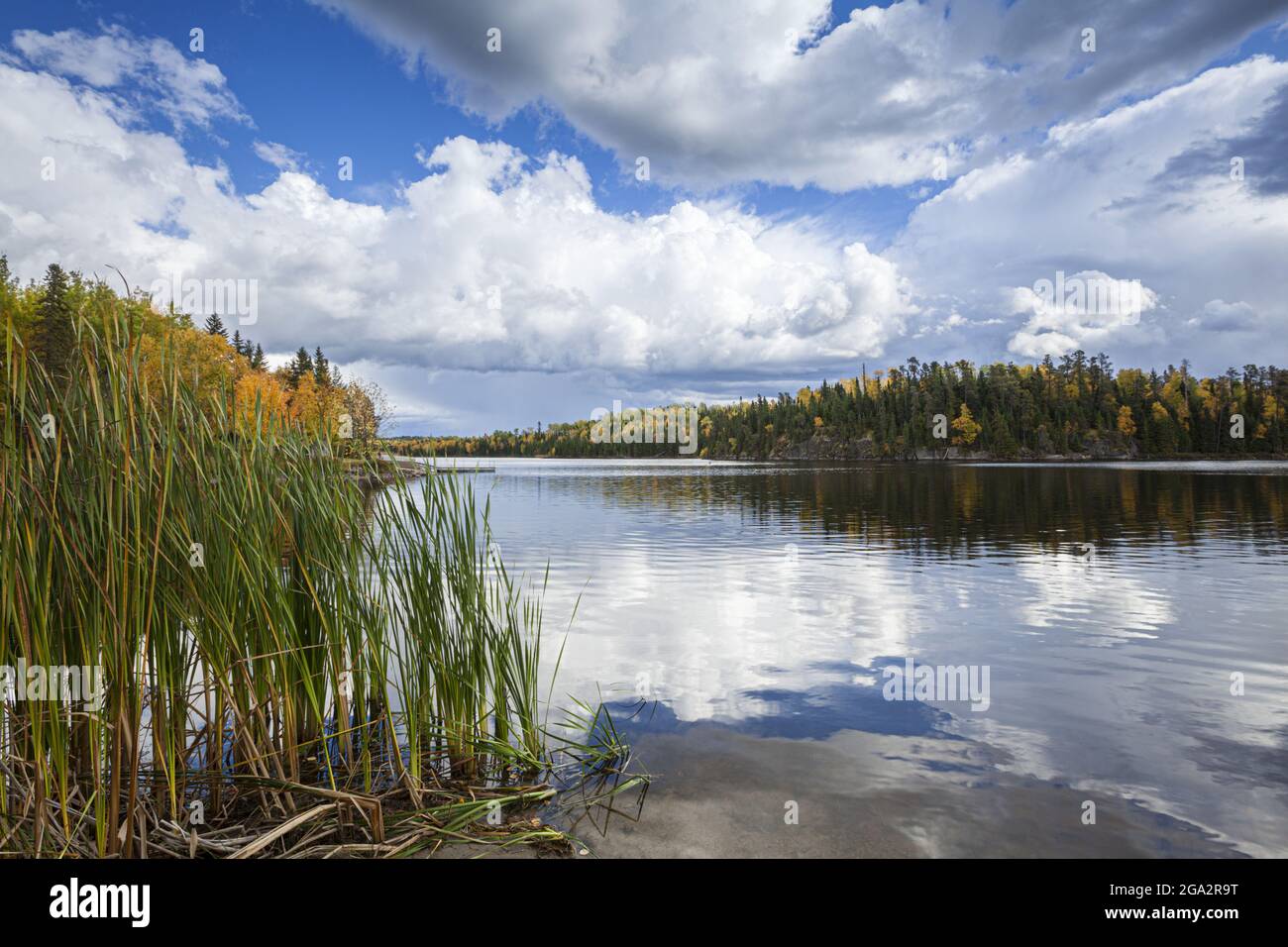 Reflections in autumn; Thunder Bay, Ontario, Canada Stock Photo - Alamy