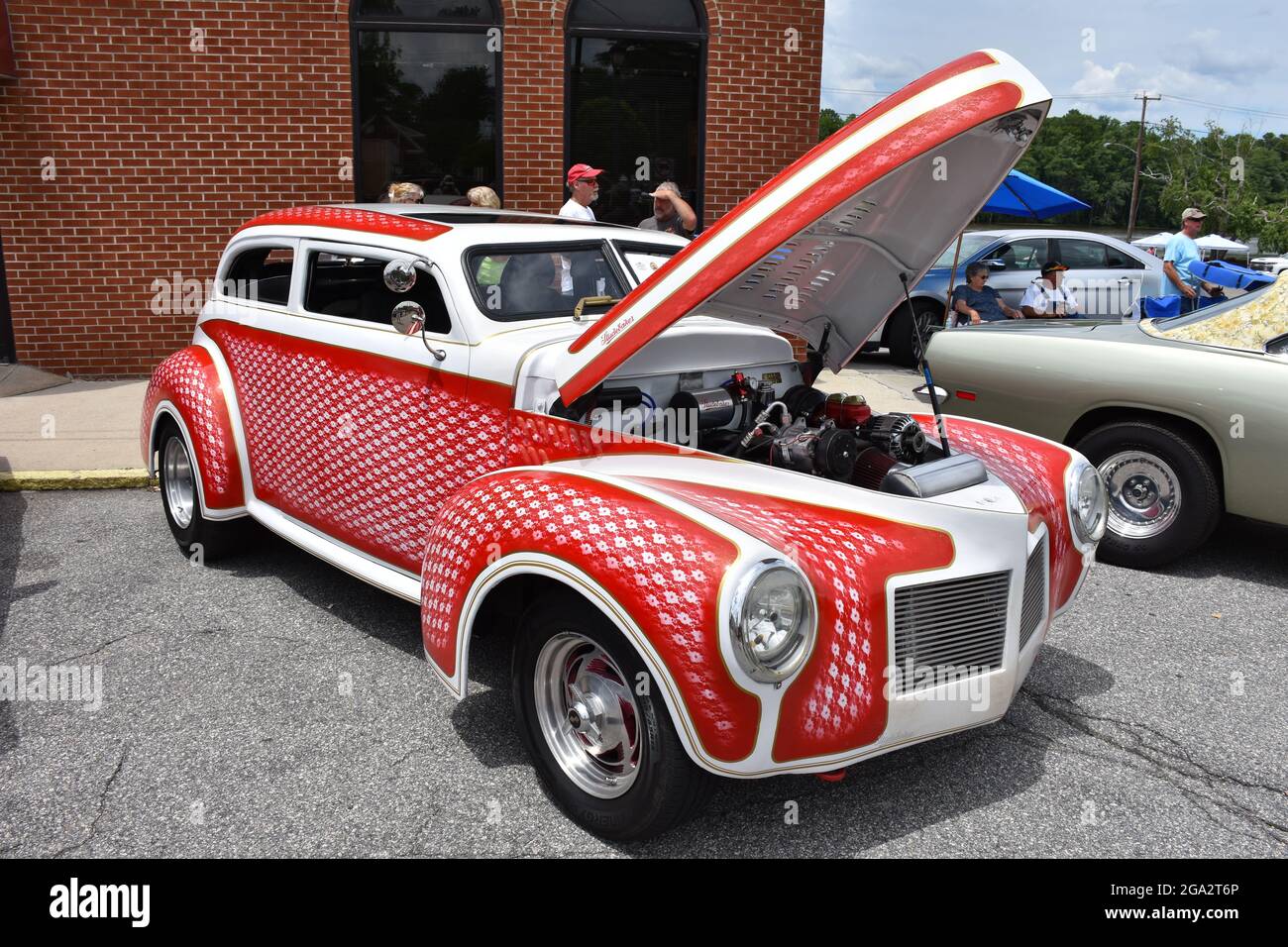 A Custom restored Studebaker on display at a car show Stock Photo - Alamy