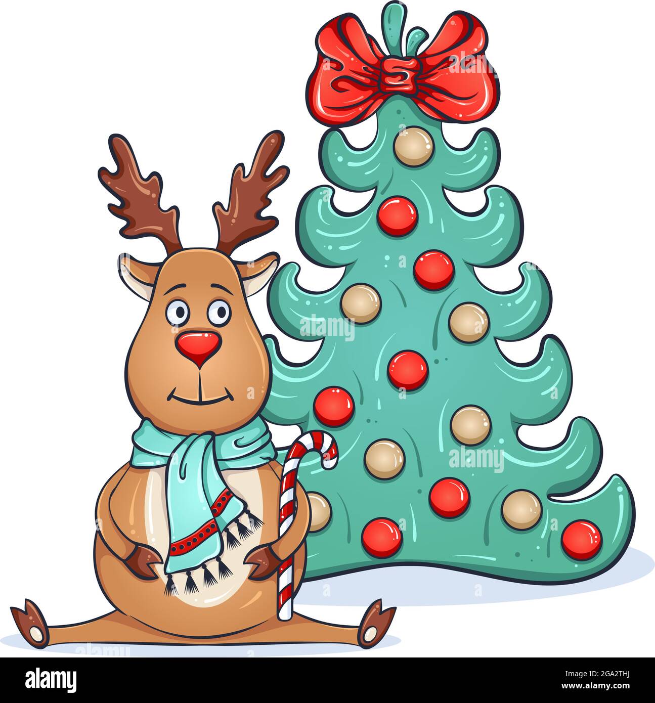 Sitting near tree Stock Vector Images - Alamy